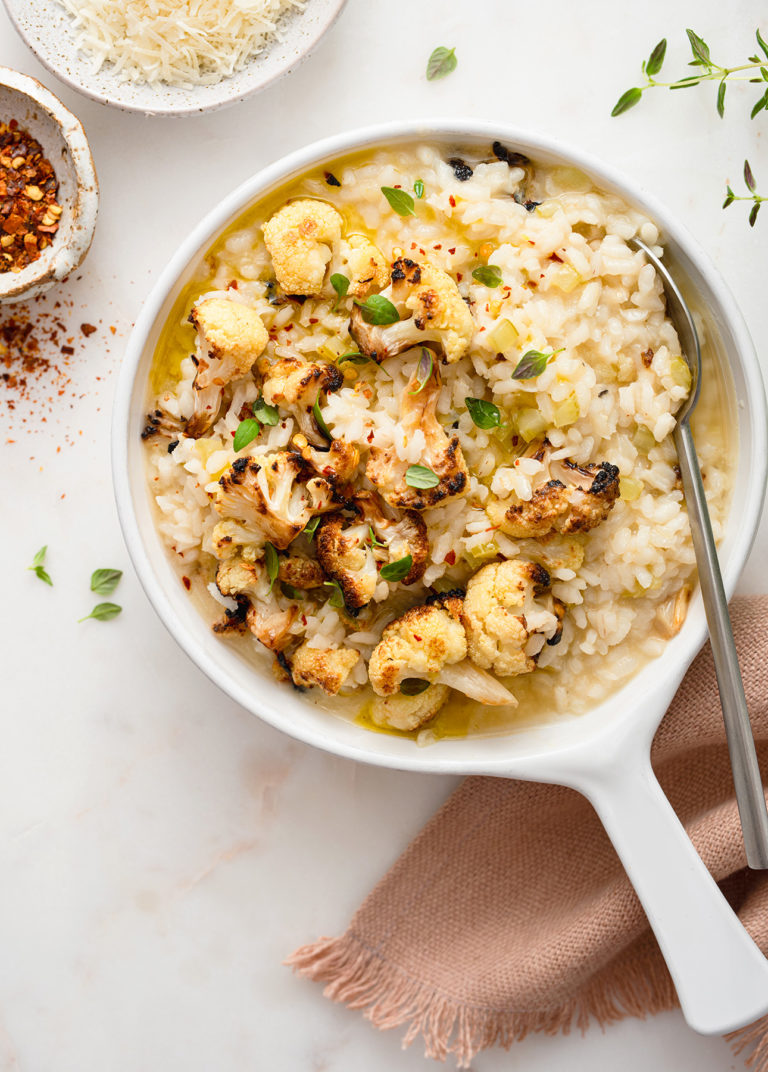 Broiled Cauliflower Risotto - Food Nouveau