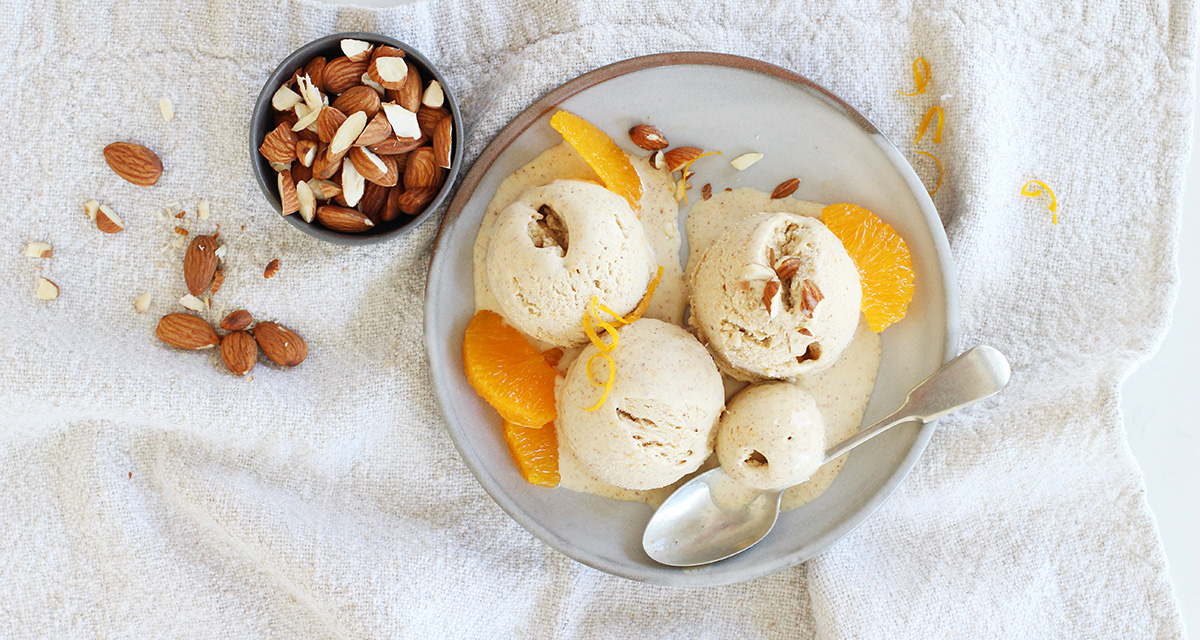 Orange Almond Gelato - Food Nouveau