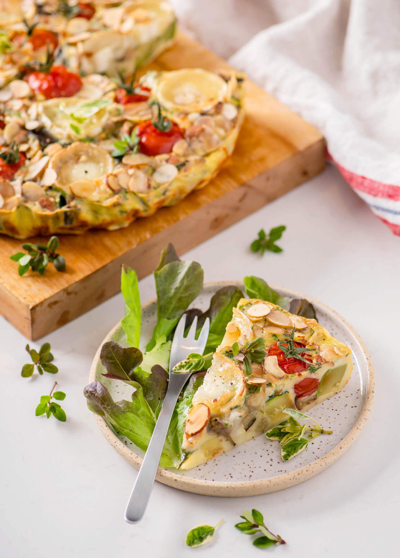 Savory Clafoutis with Fresh Vegetables and Goat Cheese - Food Nouveau
