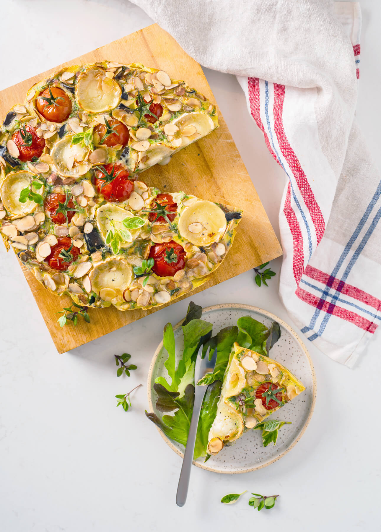 Savory Clafoutis with Fresh Vegetables and Goat Cheese - Food Nouveau